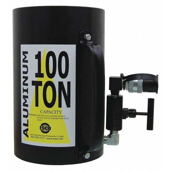 Esco Equipment Jack, Lightweight Aluminum, 100 tons 10300 | Zoro
