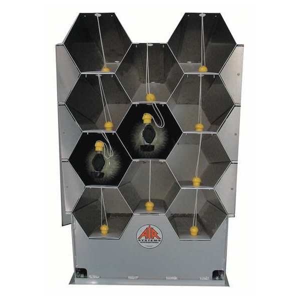 Air Systems Intl SCBA Rack, Aluminum, 11 Cylinder AK24-11 | Zoro