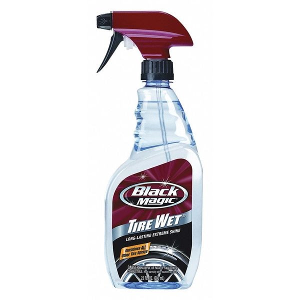 Black Magic Tire Wet Spray, 23Oz BM23 | Zoro
