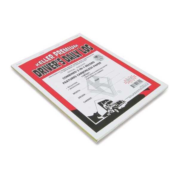 J.J. Keller Drivers, Daily Log, Book, 2-In-1 705LD | Zoro