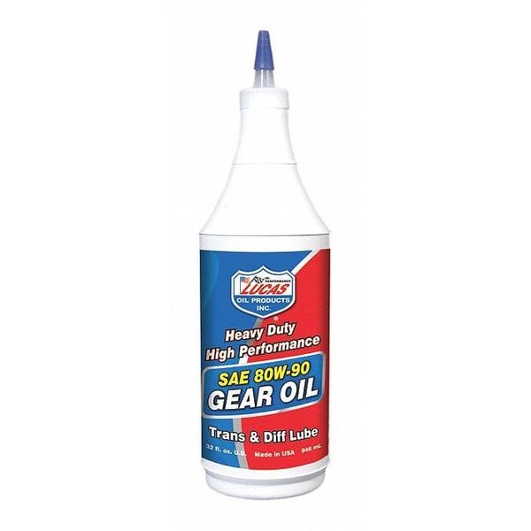 Lucas Oil Heavy Duty 80W-90 Gear Oil, 32Oz 10043 | Zoro