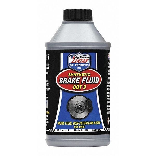 Lucas Oil DOT 3 Synthetic Brake Fluid, 12 oz., 6 Cnt 10928 | Zoro