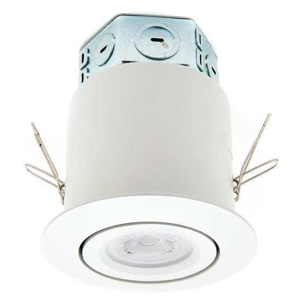 Electrix LED Gimbal Spot Recessed Can, White 4" 9207 | Zoro