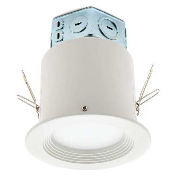 Electrix LED Fixed Flood Recessed Can, White 4" 9208 | Zoro