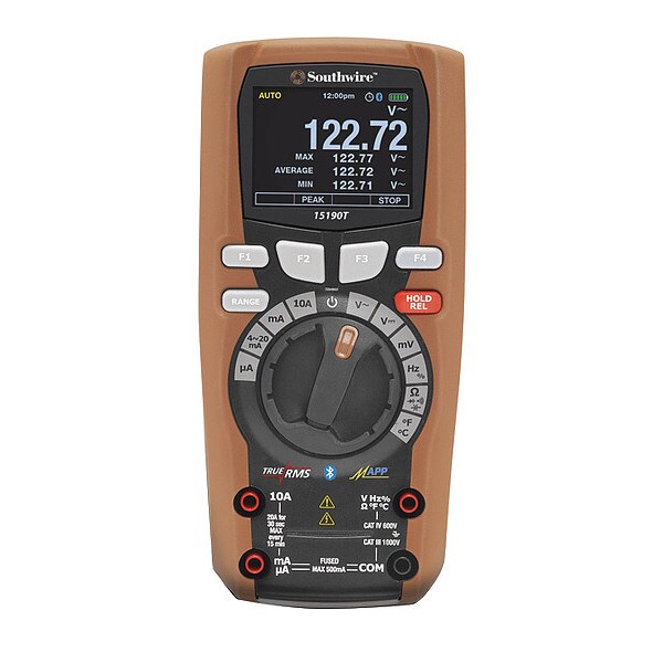 Southwire Color Screen, Multimeter, w/Mobile App 59686540 | Zoro
