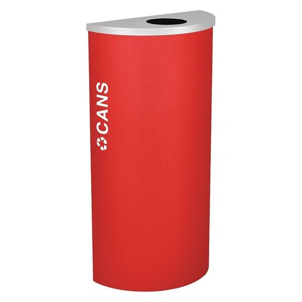 Ex-Cell Kaiser 8 gal. Half-Round Half Round Bin, Cans/Bottles, Steel, 8 ...