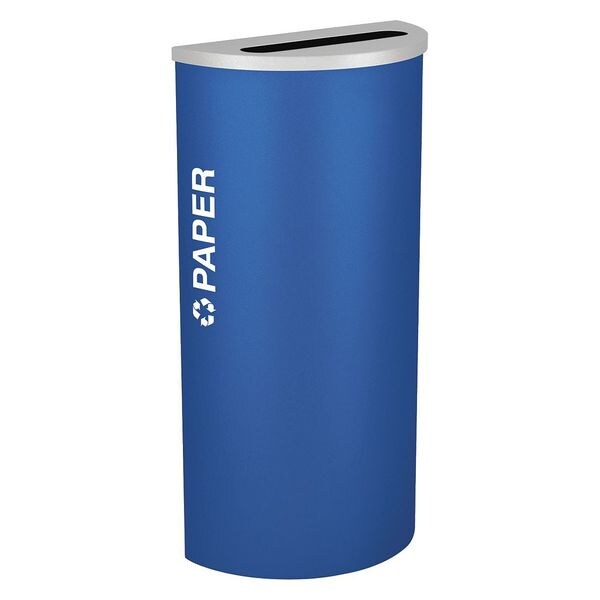 Ex-Cell Kaiser Half-Round Half Round Bin, Paper, Steel, 8 gal., Royal ...