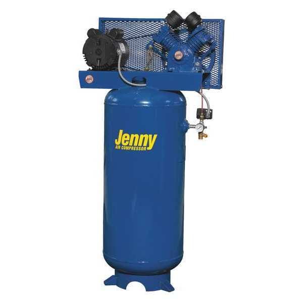 Jenny Air Compressor, Stationary, 15.2cfm, 175psi GT5B-80V-230/1 | Zoro
