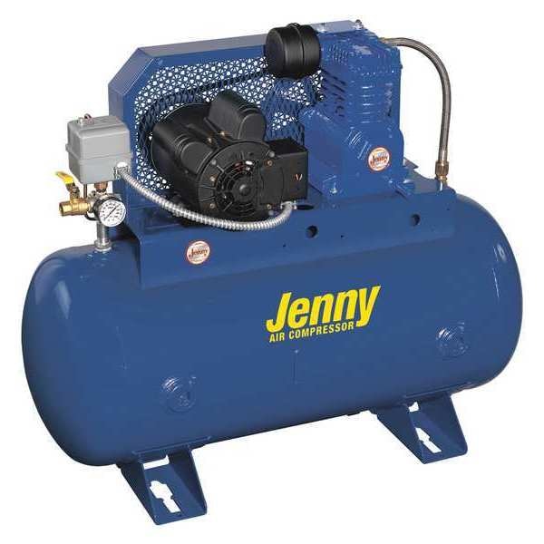 Jenny Air Compressor,Stationary,6.2cfm,125 psi (K15A-30UM-115/1) | Zoro
