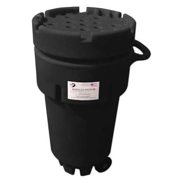 Black Diamond Eco Solutions Open Head Overpack Drum, Polyethylene, 95 ...