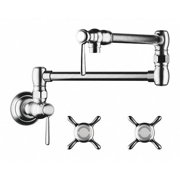 Axor Pot Filler, Chrome, Wall 16859001 | Zoro