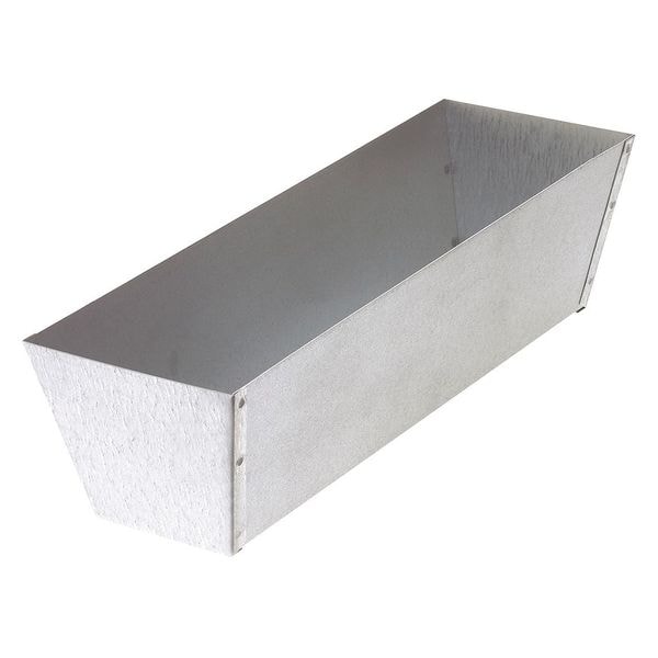 Warner Mud Pan, Galvanized, 12" 206 | Zoro