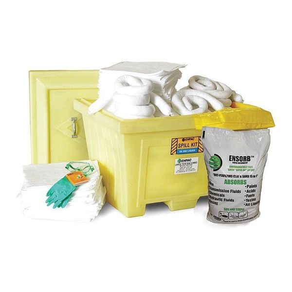 Enpac Large Tote Combo Spill Kit, Aggressive 1348-YE | Zoro