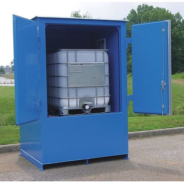 Enpac IBC HazMat Storage Locker, 98x70x100" 9569-WH | Zoro