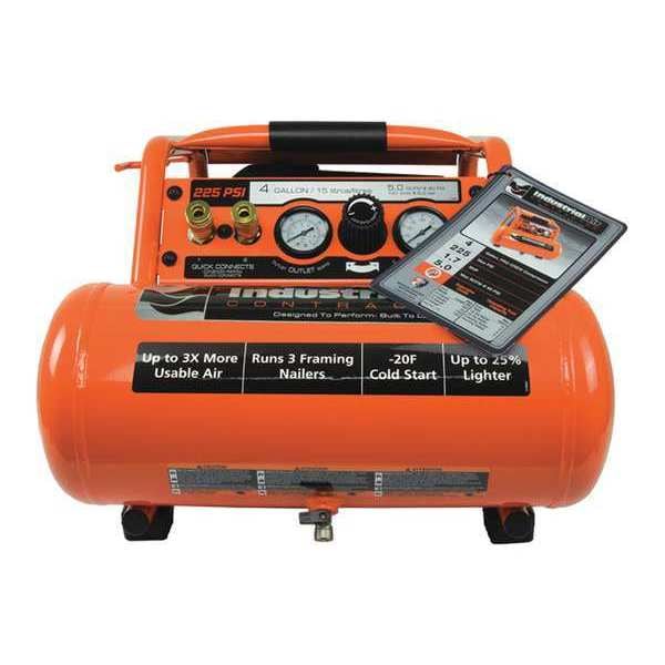 INDUSTRIAL AIR CONTRACTOR Pro Crew Air Compressor,4 gal.,225 psi (C041I ...