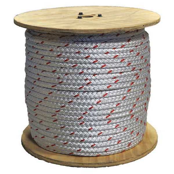 All Gear Utility Handline, White/Red, 5/8" AG12SC58SC | Zoro