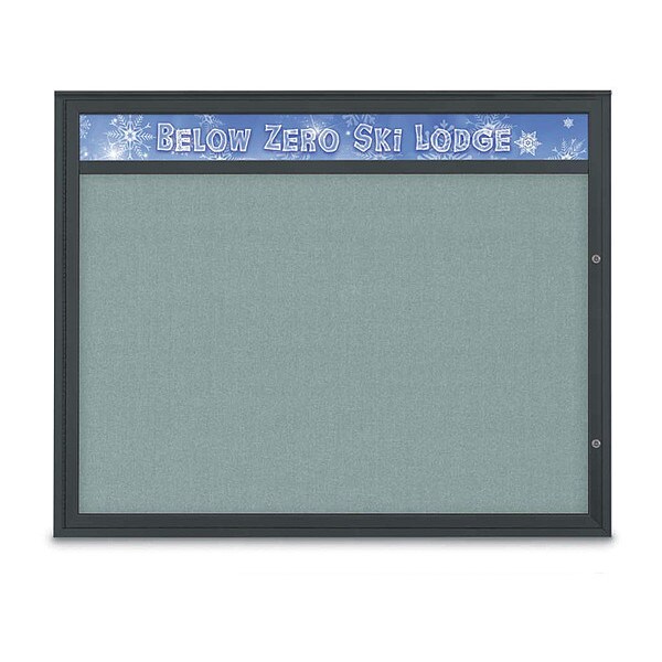 United Visual Products Corkboard, Cloud/Black, 60"x48" UV432H2PLUS ...