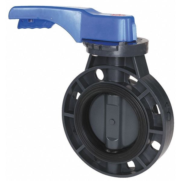 Hayward Flow Control Butterfly Valve, Wafer, 3 In.PVC BYC1030E1LGB | Zoro