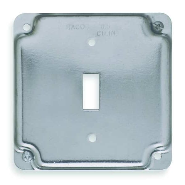 Raco Box Cover, Switch Box Type, 2 Gang, Galvanized Zinc, Toggle Switch ...