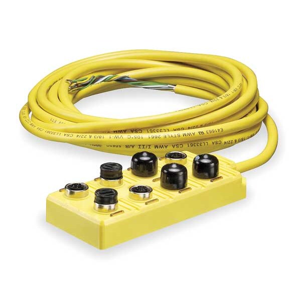 Brad Harrison Sensor Wiring Block, 8 Pin, Plug, Male BTY801P-FBE-05 | Zoro