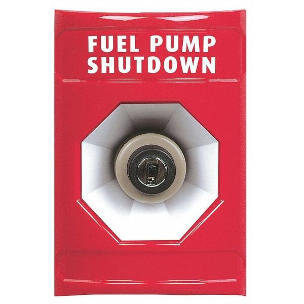 Safety Technology International Fuel Pump Shutdown Push Button, Red SS ...
