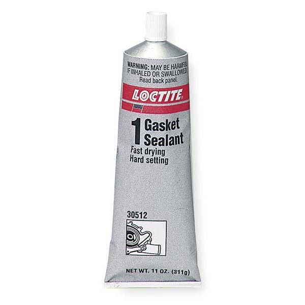 Loctite Fast Dry, Rigid Cure Gasket Sealant, 7 oz, Brown/Red, Temp ...