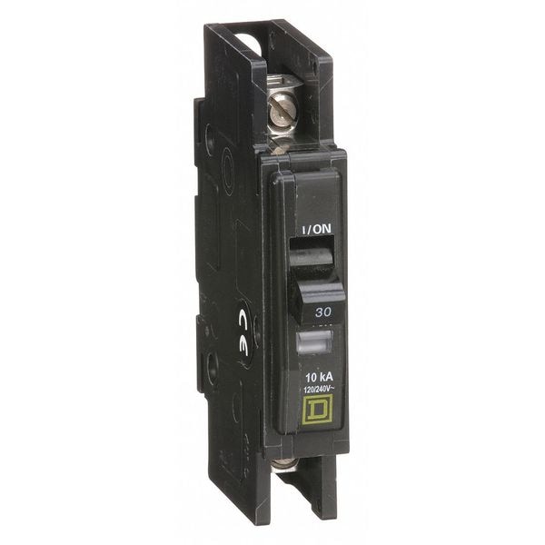 SQUARE D 30A, 1 pole Miniature Circuit Breaker, QO, 120/240V AC, - QOU130