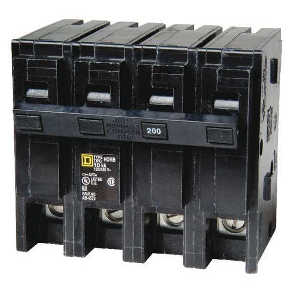 SQUARE D 150A, 2 pole Miniature Circuit Breaker, HOMELINE, 240V AC ...