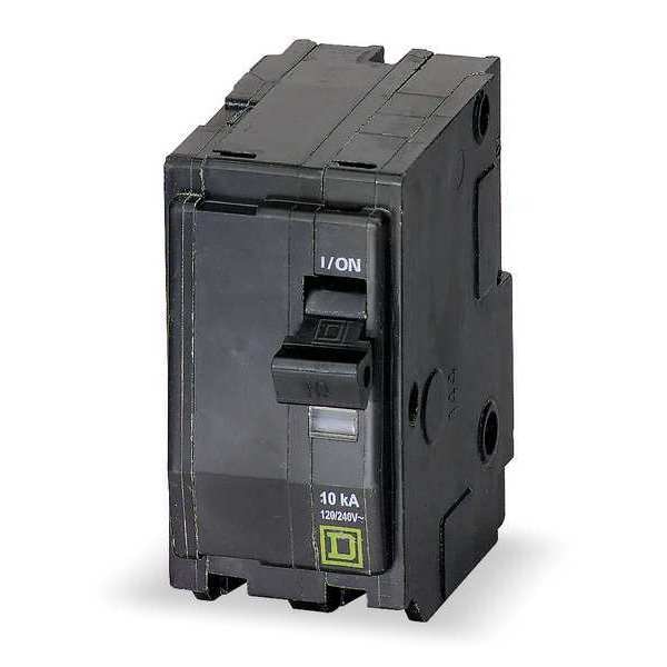 SQUARE D 90A, 2 pole Miniature Circuit Breaker, QO, 120/240V AC, - QO290VH