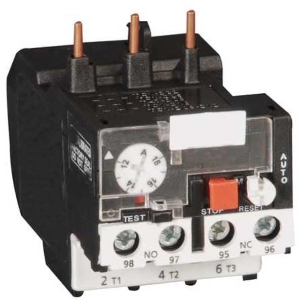 Dayton Overload Relay, 1NC/1NO, 12 A Min current, 18 A Max current ...