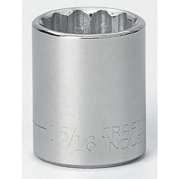 Craftsman Industrial 1/2" Drive, Spline SAE Socket, 12 Points 9-24266 ...