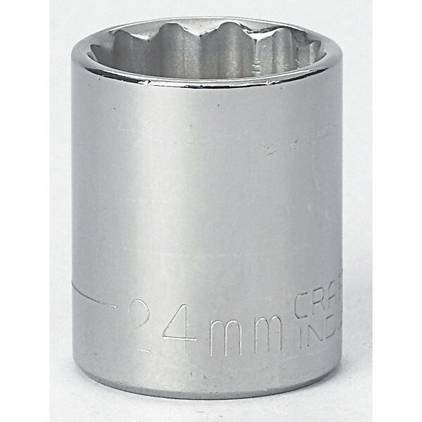 Craftsman Industrial 1/2" Drive, Spline Metric Socket, 12 Points 9 ...