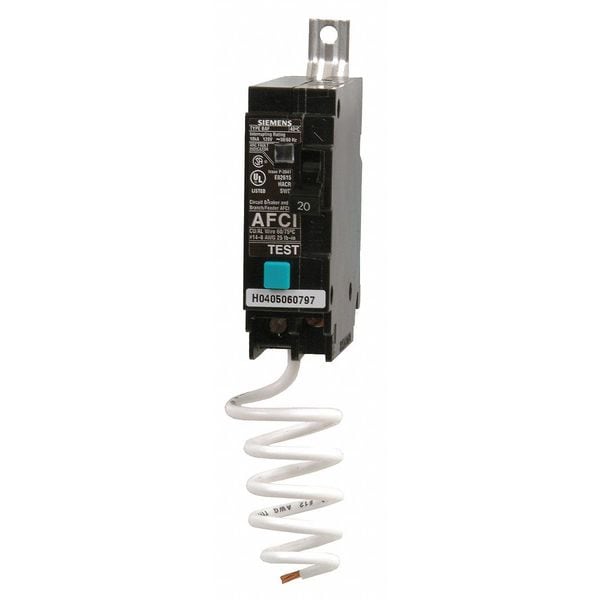 SIEMENS 20, 1 pole Bolt On Circuit Breaker, B, 120V AC, - B120AF