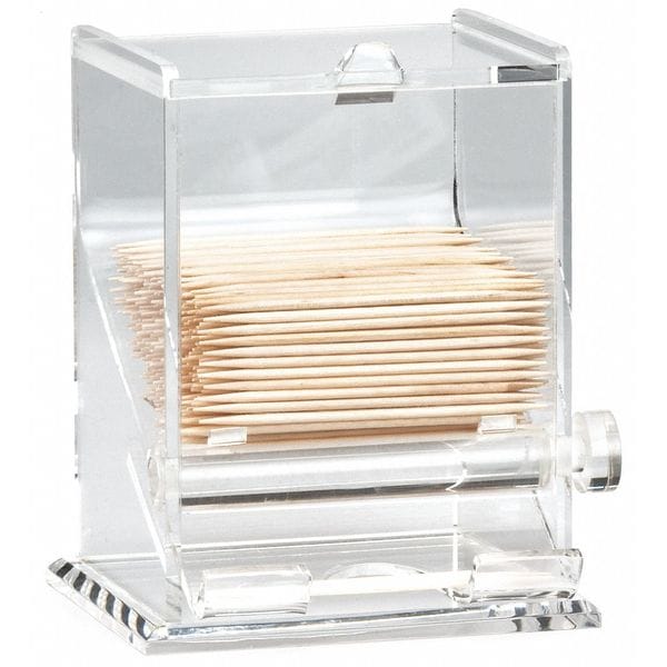 TABLECRAFT PRODUCTS COMPANY Toothpick Dispenser, 3-1/4"W x 4"H, Clear ...