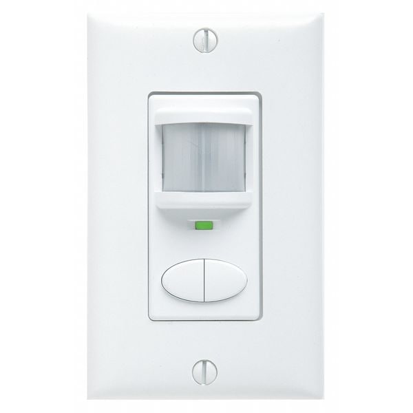 Sensorswitch Occupancy Sensor, PIR/Mic, 2025sq ft, White WSD PDT 2P WH ...