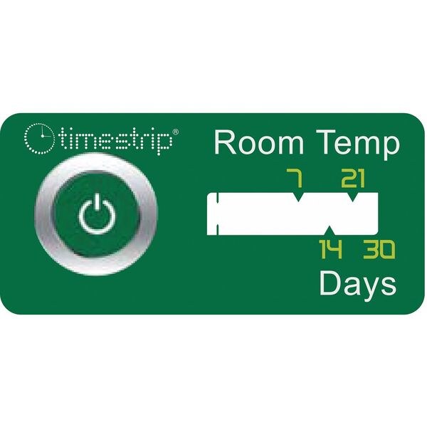Timestrip Time Indicator, General, 30 Days, Pk 250 TS301o | Zoro