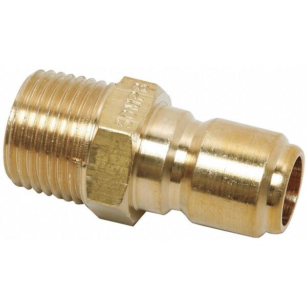 Quick Couplers Quick Coupler, Brass Male Plug, 1/2 Inch 50MPB | Zoro