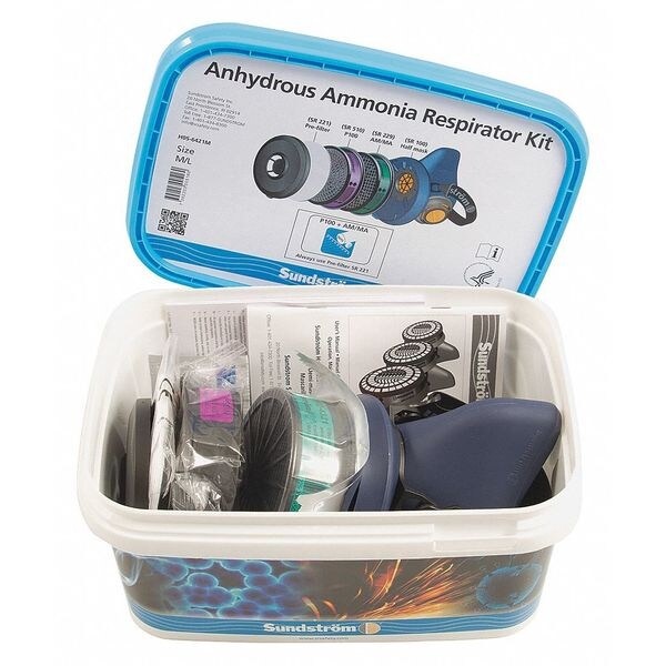 Sundstrom Safety Sundstrom(TM) SR 100 Half Mask Kit, M/L Anhydrous ...