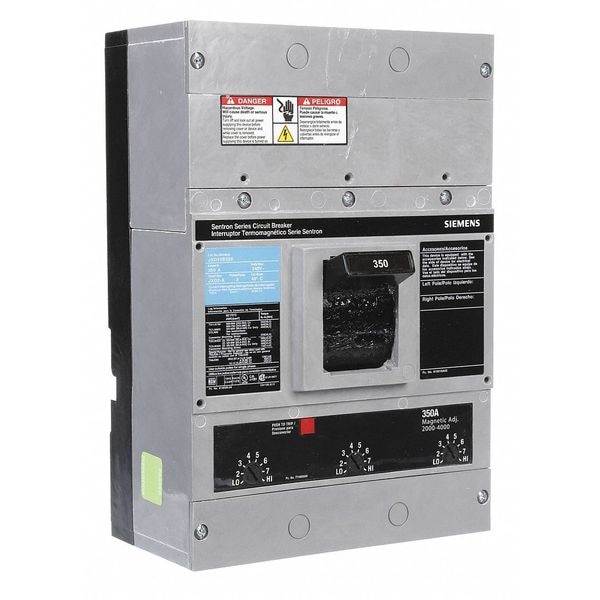 SIEMENS 350A, 3 pole Molded Case Circuit Breaker, JXD2-A, 240V AC ...