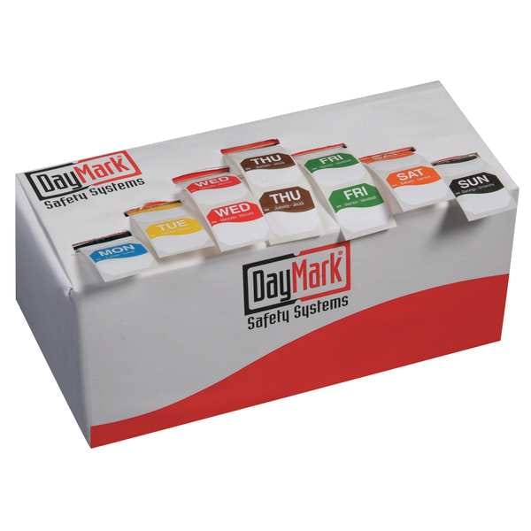 Daymark Label Kit, Monday to Sunday, 1 In., PK7000 111183 | Zoro