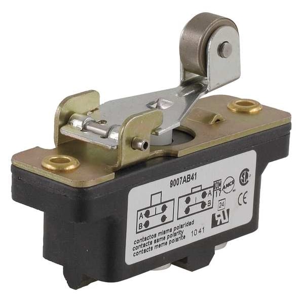 Telemecanique Sensors Snap Action Switch, Lever, Roller Actuator, 1NC ...