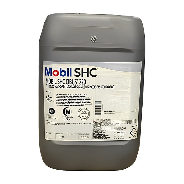 Mobil 5 gal Gear Oil Pail 220 ISO Viscosity, 90 SAE, Amber 104080 | Zoro