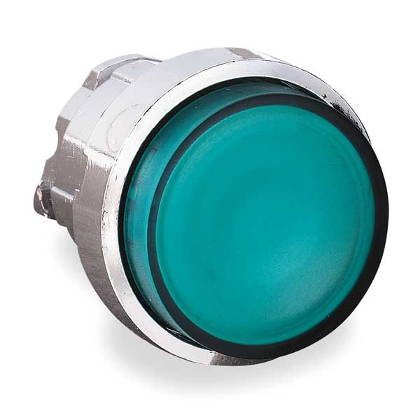 Schneider Electric Illuminated Push Button Operator, 22 mm, Green ZB4BH33 | Zoro