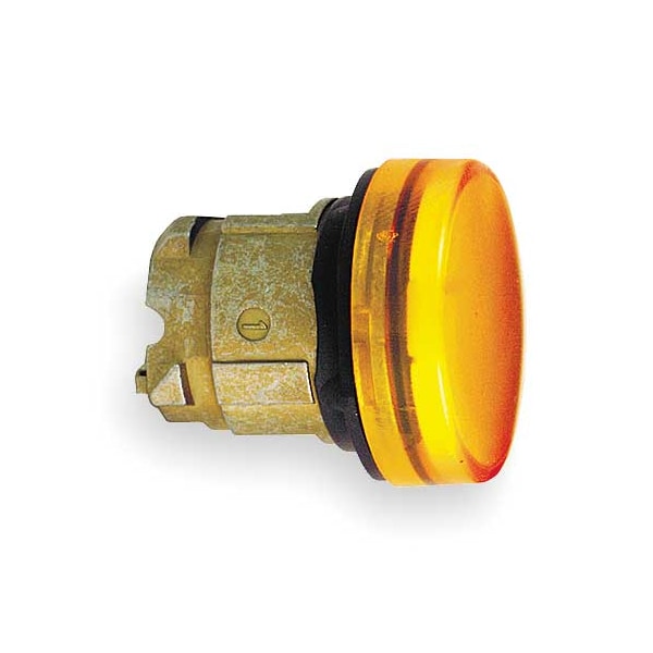 Schneider Electric Pilot Light Head, Yellow, 22mm ZB4BV05 | Zoro
