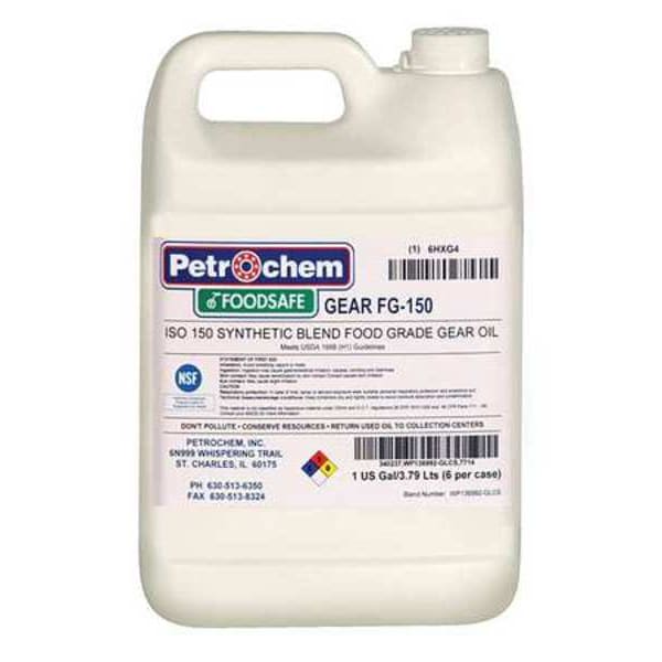 Petrochem 1 gal Gear Oil Jug 150 ISO Viscosity, 85W SAE, Clear FOODSAFE ...