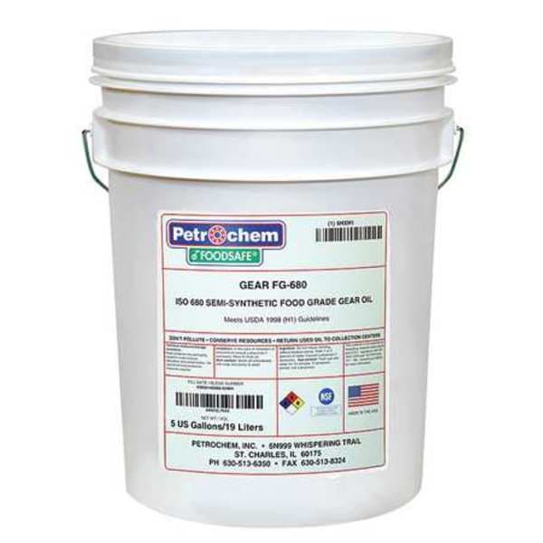 Petrochem 5 gal Gear Oil Drum 680 ISO Viscosity, 140 SAE, Clear ...