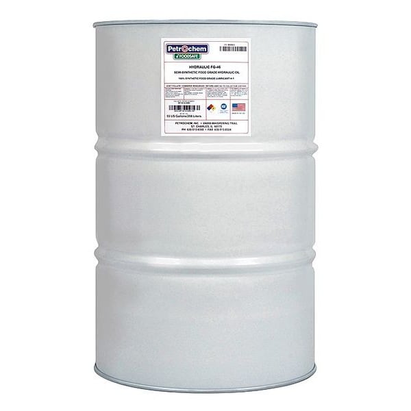 Petrochem 55 gal Drum, Hydraulic Oil, 46 ISO Viscosity, 15W SAE ...