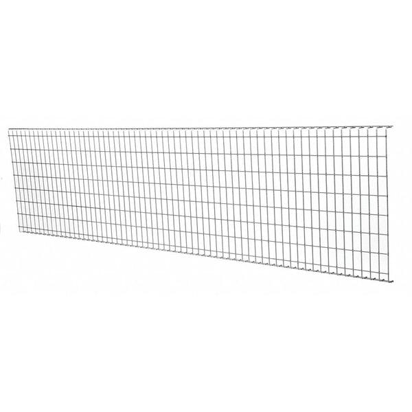 Folding Guard Wire Partition Panel, 8 x 2 ft, Galvanized 8X2 | Zoro