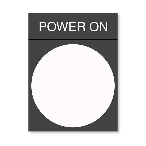 Schneider Electric Legend Plate, Rectangular, Power On ZBY2326 | Zoro