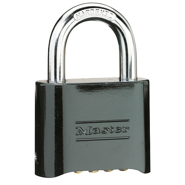 Master Lock Combination Padlock, Body Thickness 1 in, Number of Dials 4 ...